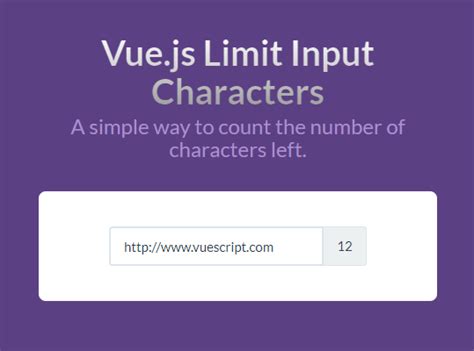 vue js limit input characters vue script