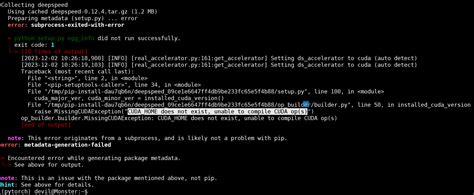 conda环境下python报错：raise missingcudaexception cuda home does not exist