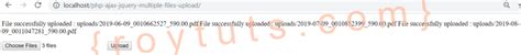 ajax multiple files upload using php jquery roy tutorials