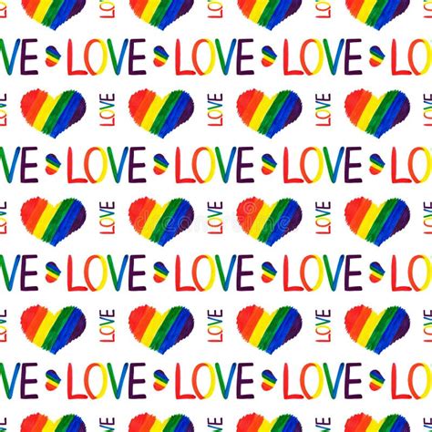 Rainbow Colors Intertwined Hearts On White Background Isolated Close Up