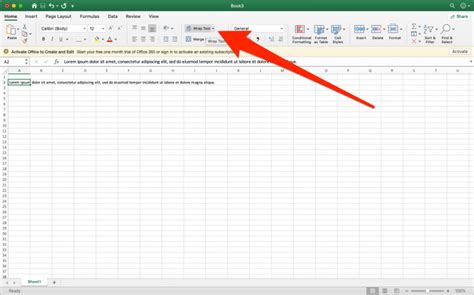 what is wrap text in excel