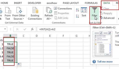 how to list only whole numbers from decimal numbers in excel free