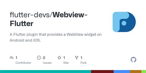 github flutter devs webview flutter a flutter plugin that provides a