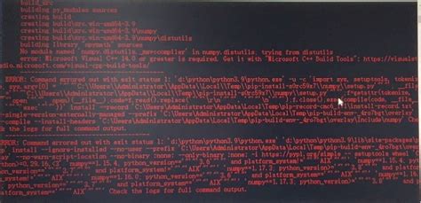 error when running pip install python setup py egg info edureka community