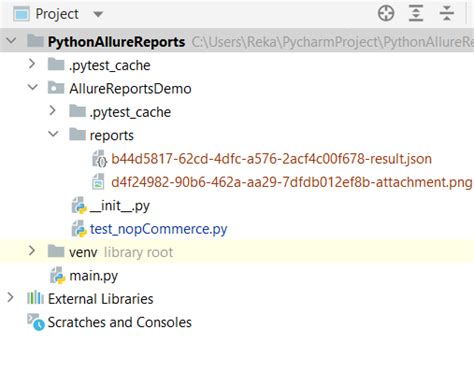 python code pytest and allure report generation