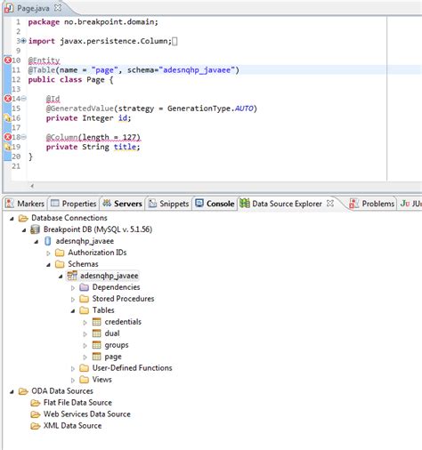 java eclipse reports error on my jpa project stack