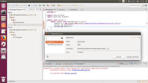 opening a file filenotfoundexception with scanner in java eclipse