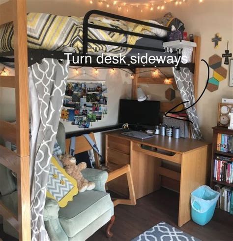 22 College Dorm Room Ideas For Lofted Beds Cassidy Lucille College