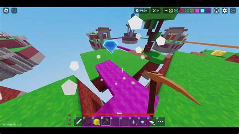 The Glitched Lucky Block Item Are Op Roblox Bedwars Youtube