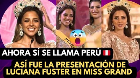 Luciana Fuster DeslumbrÓ En PresentaciÓn Oficial De Miss Grand