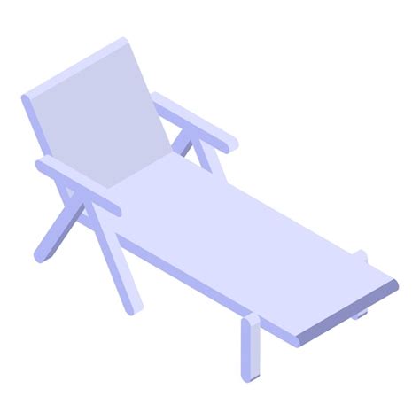 Premium Vector Beach Chair Icon Isometric Of Beach Chair Vector Icon