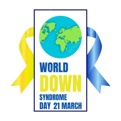 Vector De Cinta Diseño Del Día Mundial Del Síndrome De Down Png Mundo