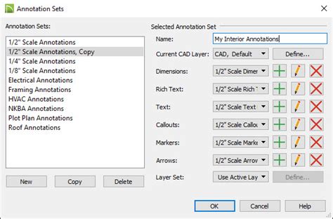 setting up a custom annotation set and importing it into another file