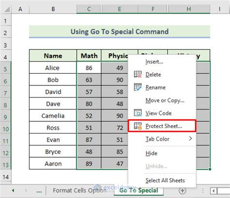 How To Protect Hidden Columns In Excel 4 Easy Methods Exceldemy