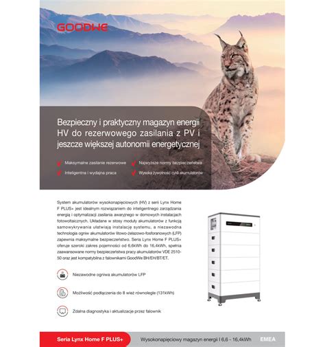 Zestaw Magazyn Energii Lynx Home F Plus Lx F13 1 H 13 1kwh Goodwe