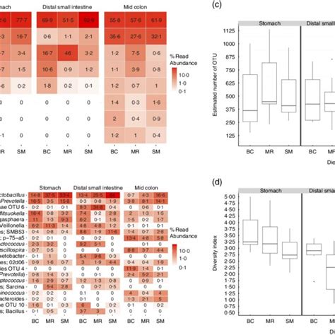 Relative Sequence Abundances Estimated Species Richness And Shannon