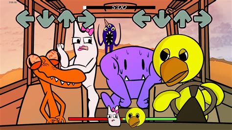 New Road Trip Of Banban But Rainbow Friends X Garten Of Banban Fnf