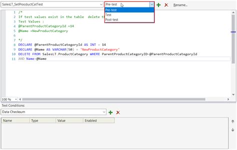 sql unit testing with ssdt sql server data tools