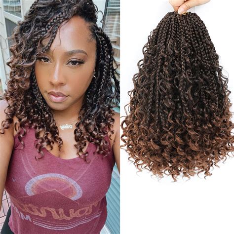Goddess Box Braids Crochet Hair 14 Inch 120strands Boho Box Braids