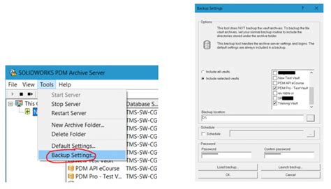 backup and restore pdm