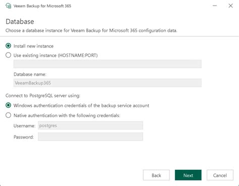 Step 8 Configure Postgresql Instance Veeam Backup For Microsoft 365