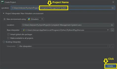 complaint management system project in python source code