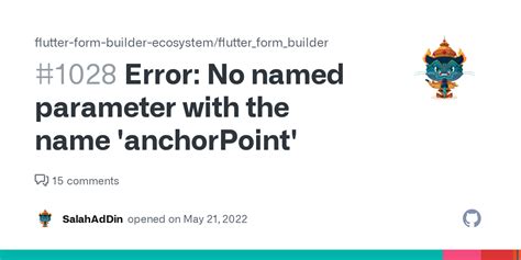 error no named parameter with the name anchorpoint · issue 1028