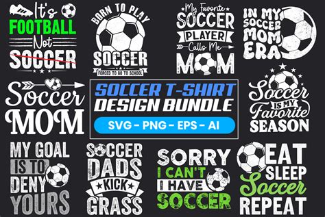 Soccer T Shirt Designs Bundle Graphic By Rajjqueen · Creative Fabrica