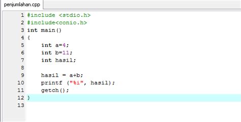 cara membuat program penjumlahan sederhana di c blogsejadinya