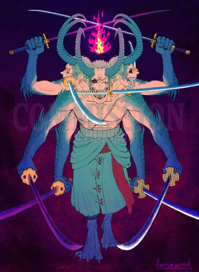 Got Commissioned To Draw Demon Zoro Asura Tumbex