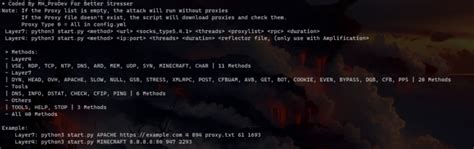 mhddos a ddos attack script with over 50 different methods latest