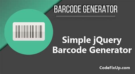 simple jquery barcode generator html code php programming blog