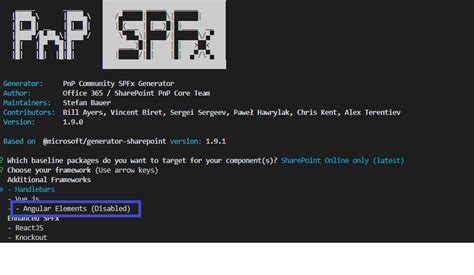 sharepoint online spfx angular elements with pnp spfx