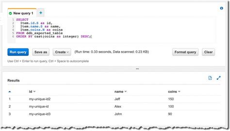 new export amazon dynamodb table data to your data lake in amazon s3
