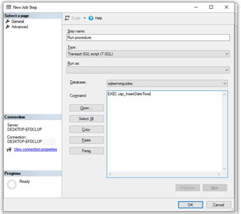 Sql Server Scheduled Stored Procedure
