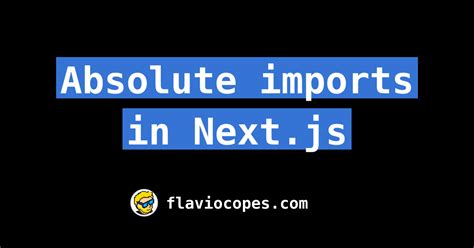 absolute imports in next js