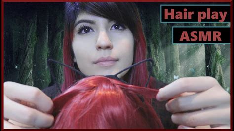 Asmr Hair Play Scalp Massage Brushing Cutting Lillyasmr Youtube