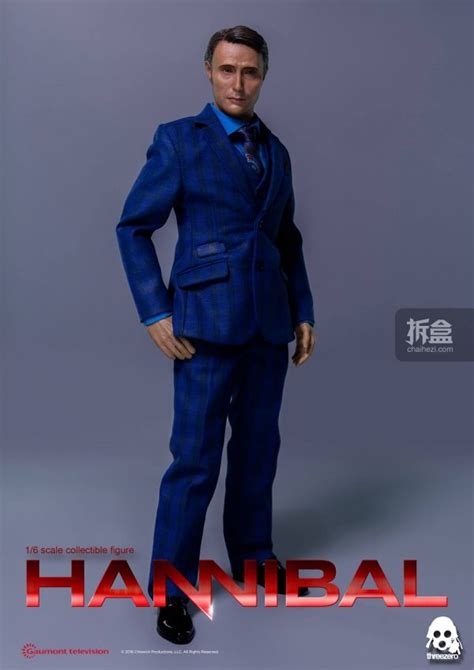 Threezero美剧《汉尼拔》汉尼拔·莱克特（hannibal Lecter）1 6可动人偶 拆盒
