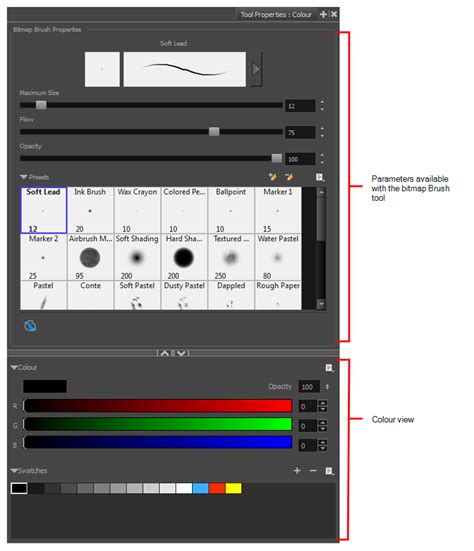 storyboard pro 5 5 online help drawing with bitmap brushes