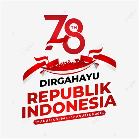 Greeting Card Of Hut Ri 2023 78th Indonesian Independence Vector Hut