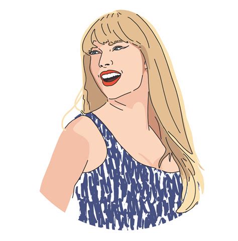 Blue Taylor Swift Sparkle Sticker Drawn Goods