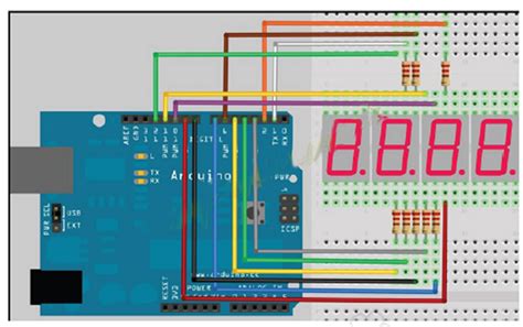 starter 10 driving 7 segment digital display with arduino with source