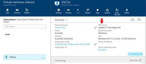 access sql server instance on azure vm using local copy of management