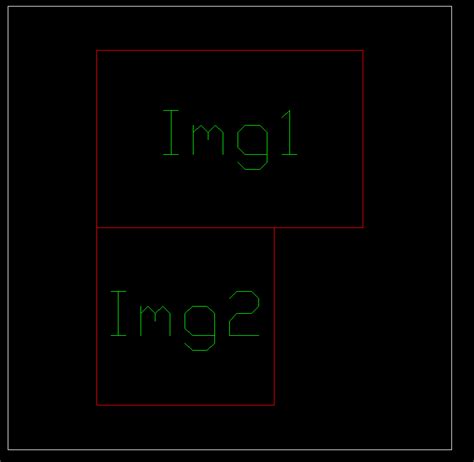 html align image to edge of second image inside div section stack