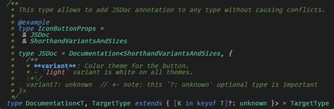 support for comments inside jsdoc example comments · issue 52398