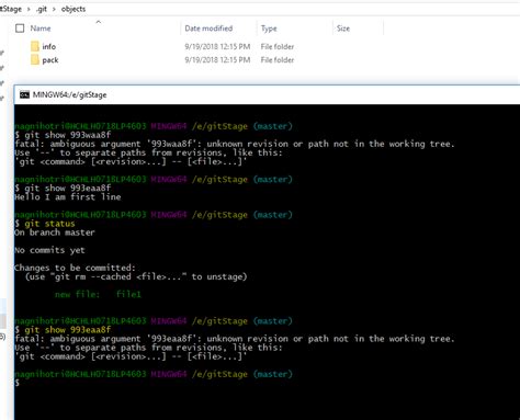 how git status works and where does it refer to show the result stack