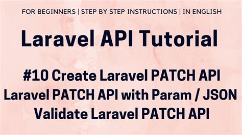 10 laravel api tutorial create laravel patch api laravel patch api