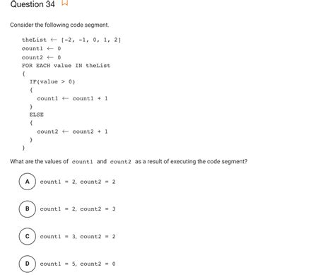 answered consider the following code segment … bartleby