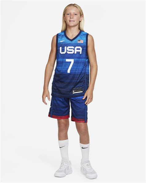 Koszulka Do Koszykówki Dla Dużych Dzieci Nike Team Usa Kevin Durant