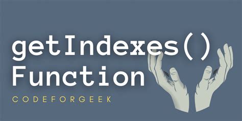 using the getindexes function in mongodb codeforgeek